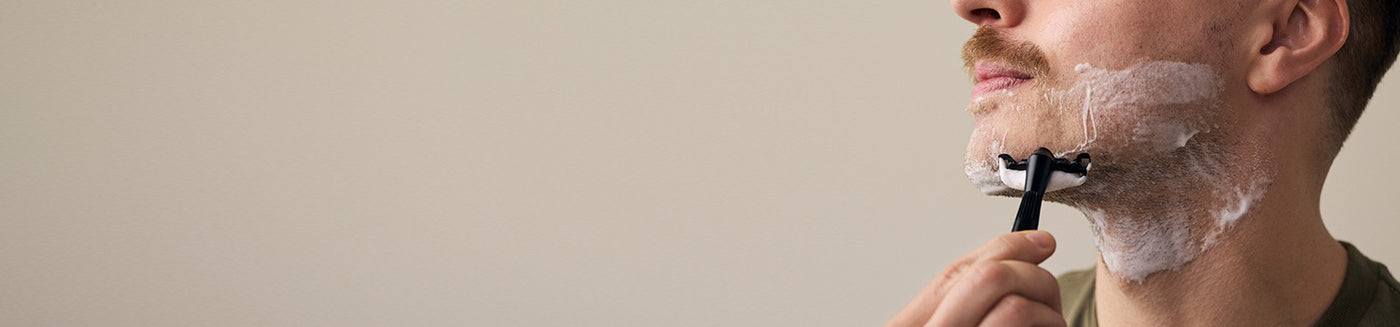 FACE SHAVING with Leaf Twig and Leaf Thorn razors