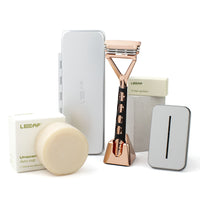 Leaf Super Bundle | Leaf Shave Safety Razor | Triple-Blade Pivot Head