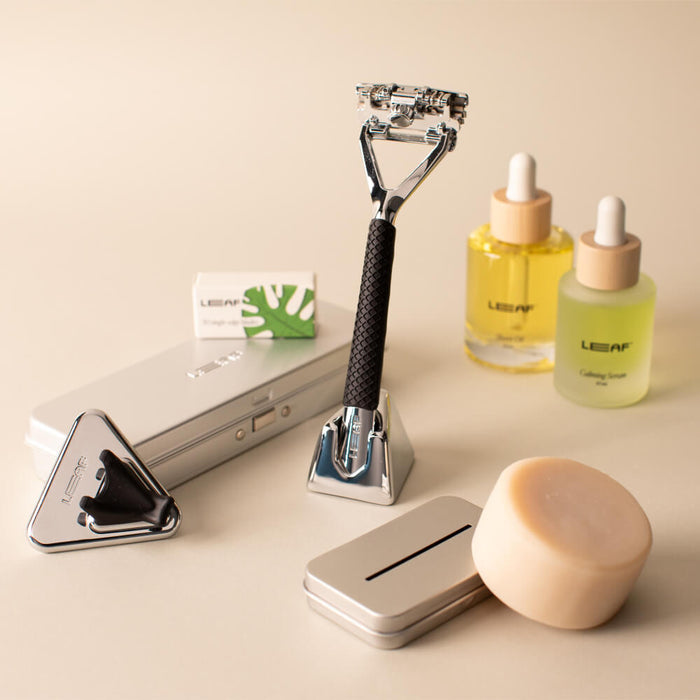 Leaf Razor Everything Bundle | Body-Safe Safety Razor | For Head, Legs