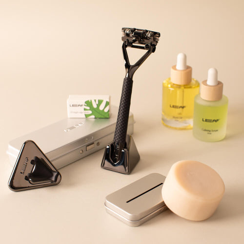 Leaf Razor Everything Bundle | Body-Safe Safety Razor | For Head, Legs