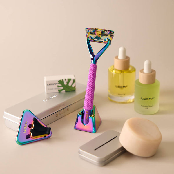Leaf Razor Everything Bundle | Body-Safe Safety Razor | For Head, Legs