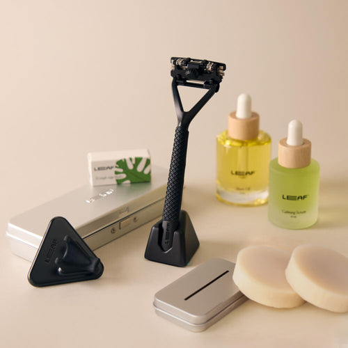 Leaf Razor Everything Bundle | Body-Safe Safety Razor | For Head, Legs