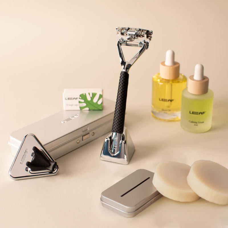 Leaf Razor Everything Bundle | Body-Safe Safety Razor | For Head, Legs