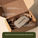 Razor Blade Recycling Tin | Store Used Blades & Send Back | Leaf Shave
