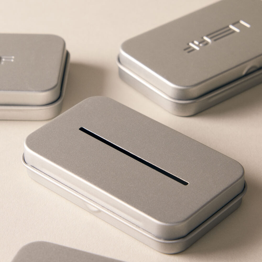 Razor Blade Recycling Tin | Store Used Blades & Send Back | Leaf Shave