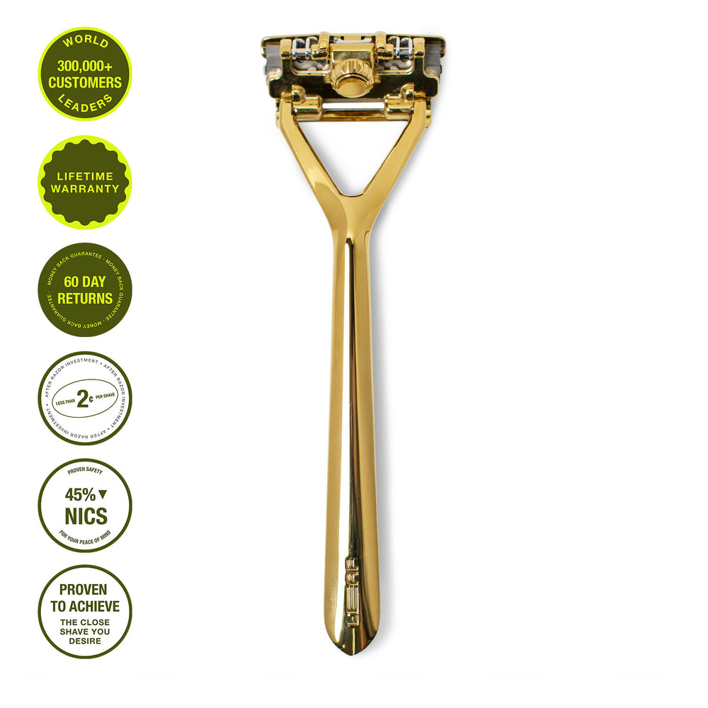 The Leaf Razor | Our Three-Blade Pivoting-Head Razor | Leaf Shave