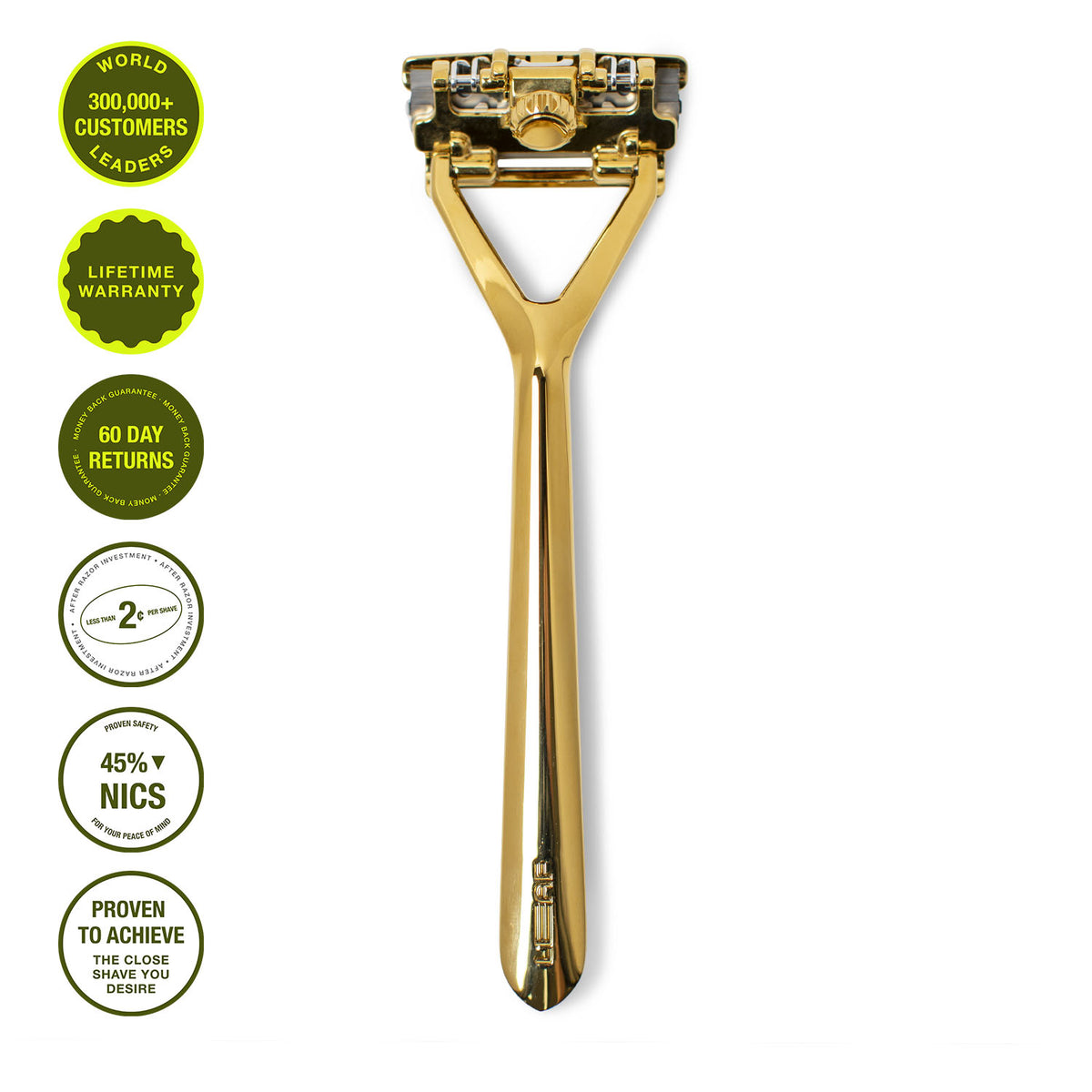 The Leaf Razor | Our Three-Blade Pivoting-Head Razor | Leaf Shave