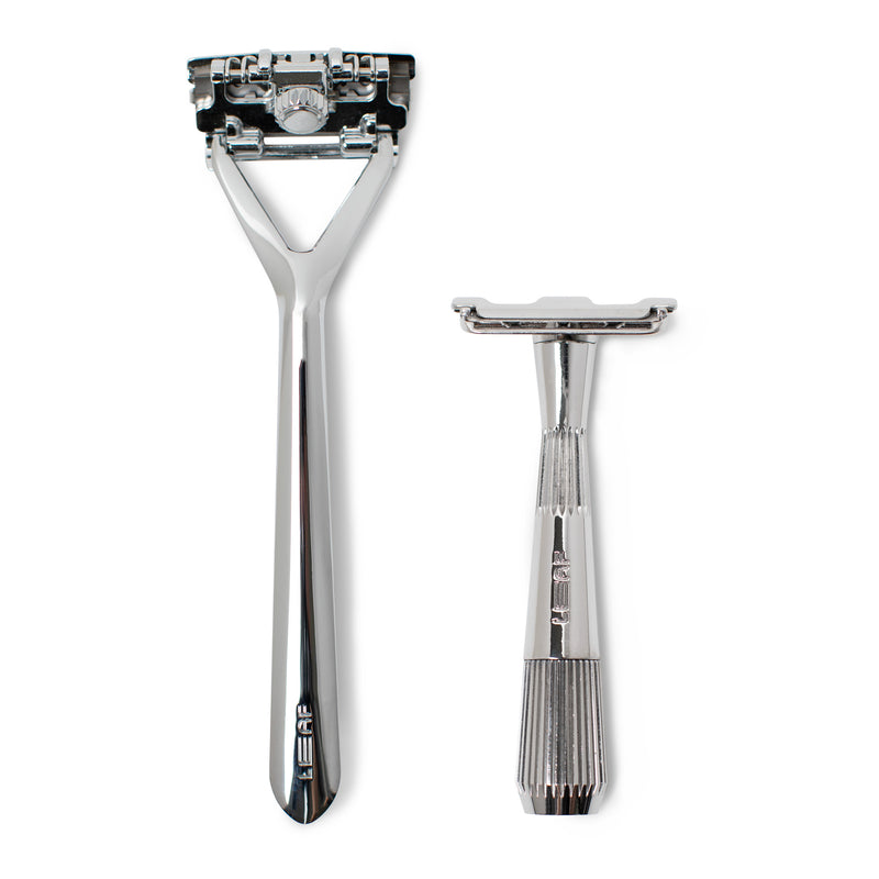 The Razor Set | Leaf triple-blade + Leaf single-blade set