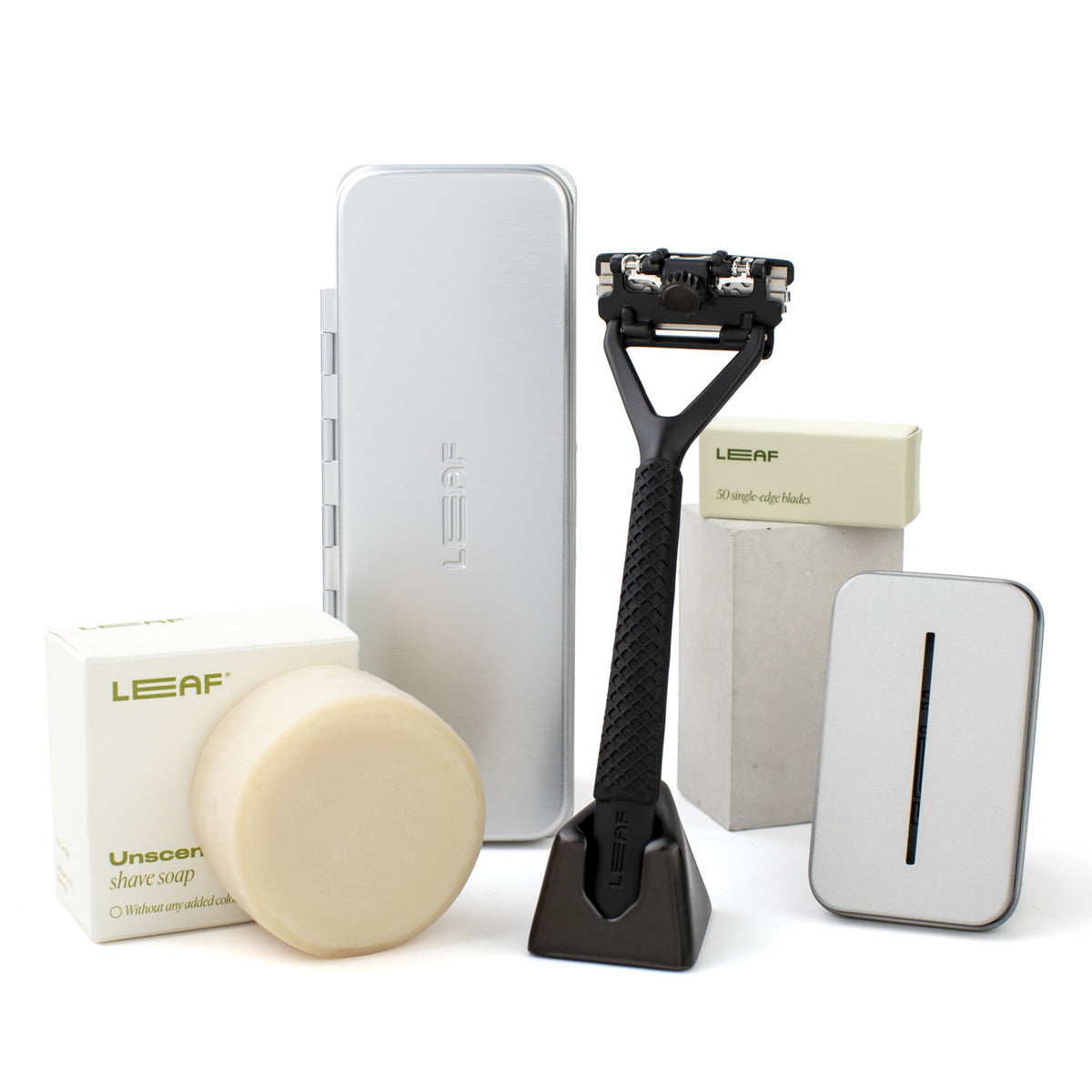 Leaf Super Bundle | Leaf Shave Safety Razor | Triple-Blade Pivot Head